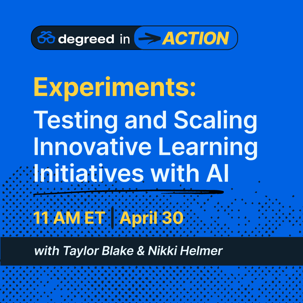 Degreed in Action 2025 | Webinar Series